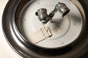 Chrome & Opal Glass Dome Ceiling Mount – Elegant Lighting