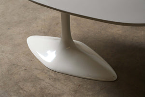 White Ellipse Coffee Table for Indoor & Outdoor Use